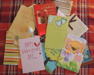 Card Reading Day, February 21 Holidays. Greeting Cards.