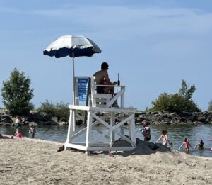 International Lifeguard Appreciation Day, July 31 Holiday. Beach.