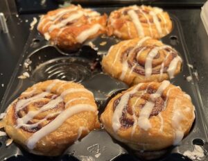National Sticky Bun Day, February 21 Holiday. Warm, Gooey Pastry